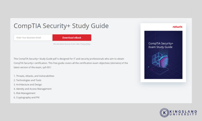 Security+ Study Guides and Practice Tests to Help You Pass - KINGSLAND ...